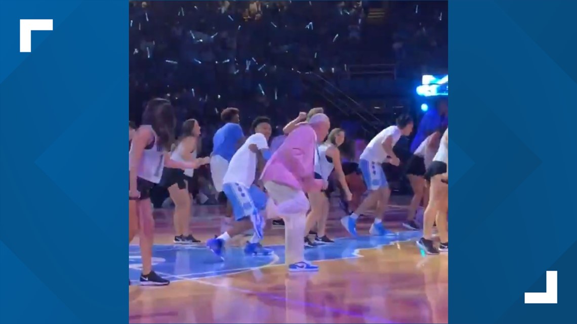 UNC Coach Roy Williams Busts Out Some Sweet Dance Moves At Tar Heels ...