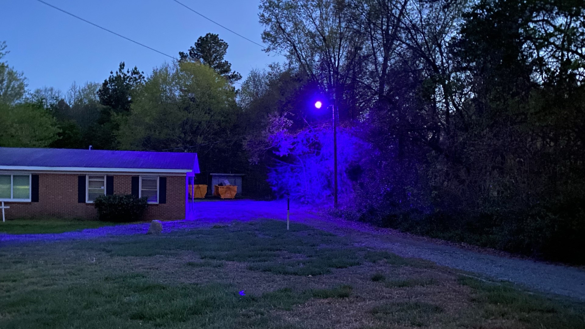Some across the Triad seeing purple street lights a year later ...