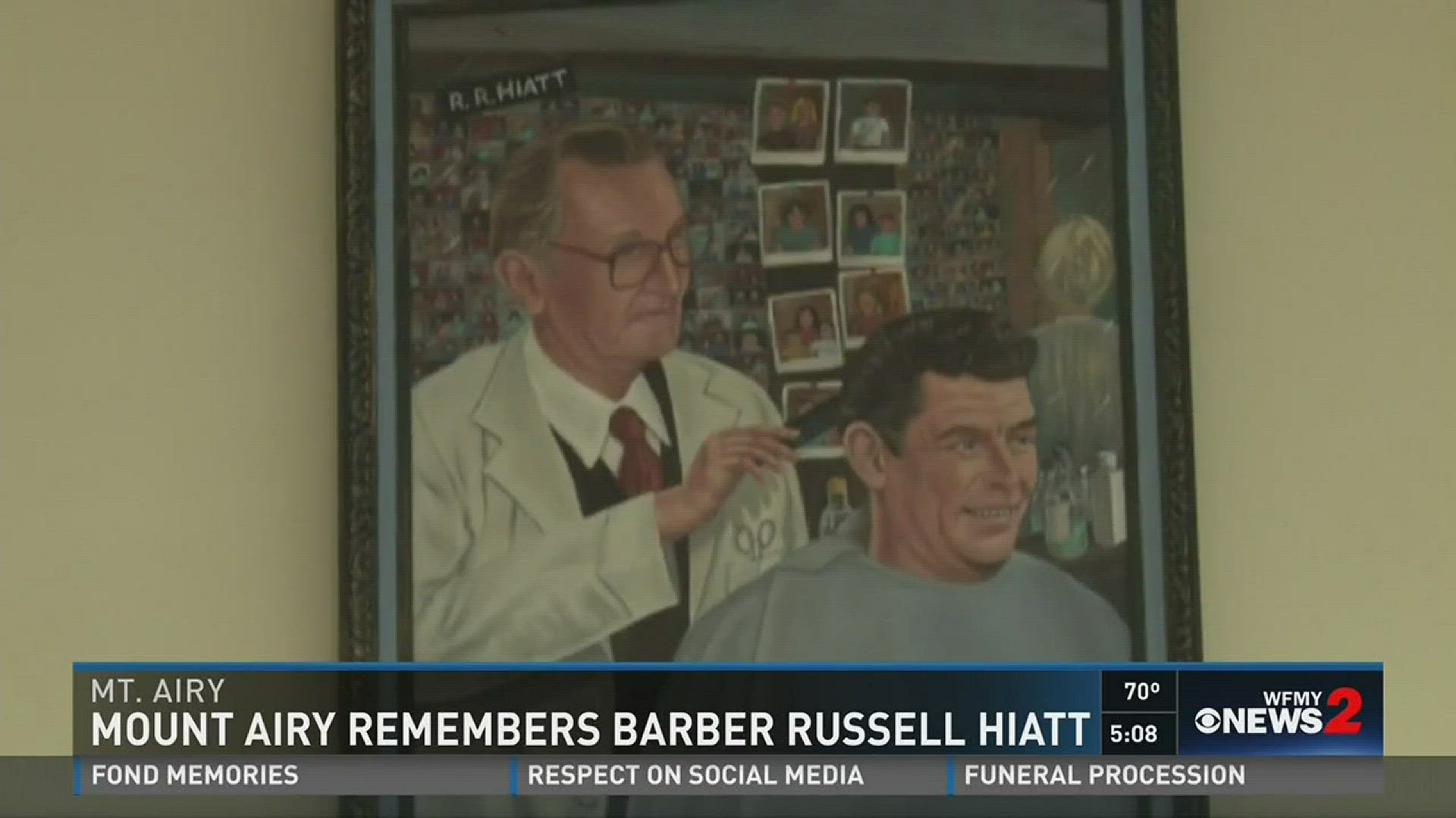 Friends, Family Honor Russell Hiatt AKA Floyd the Barber | wfmynews2.com