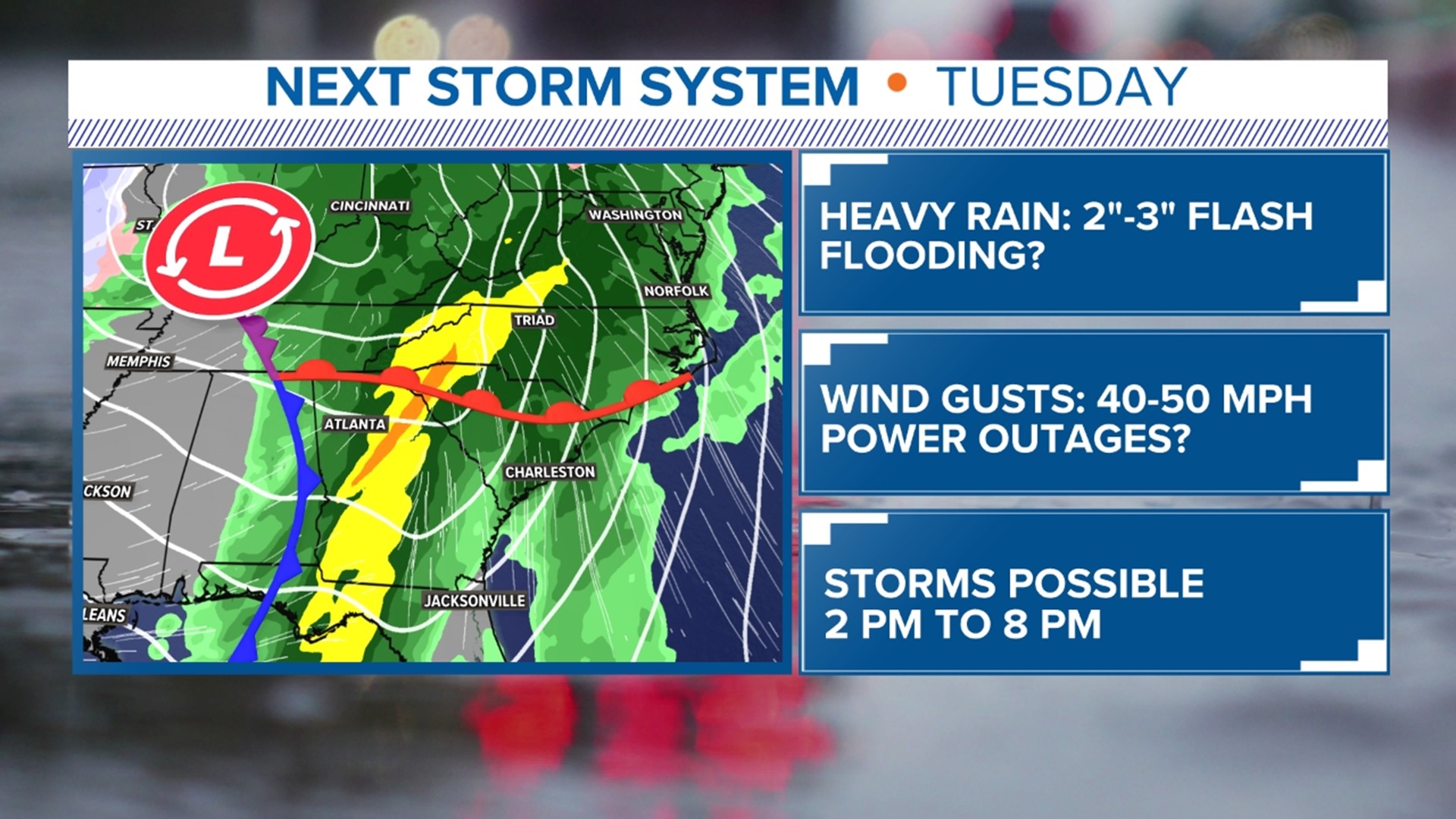 Forecast update from Tim Buckley | wfmynews2.com