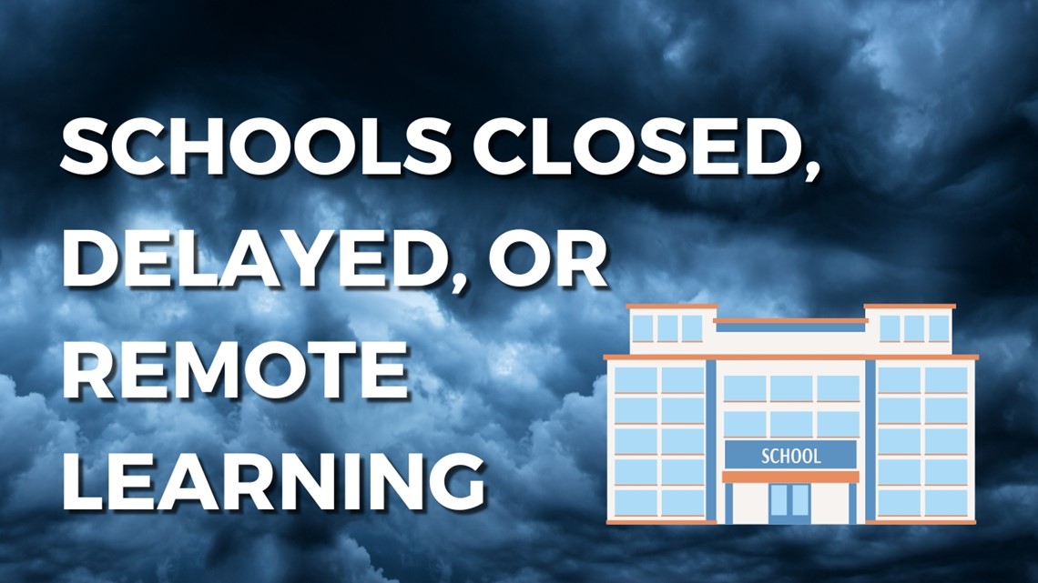 Schools closed, delayed, or going remote for Friday | wfmynews2.com