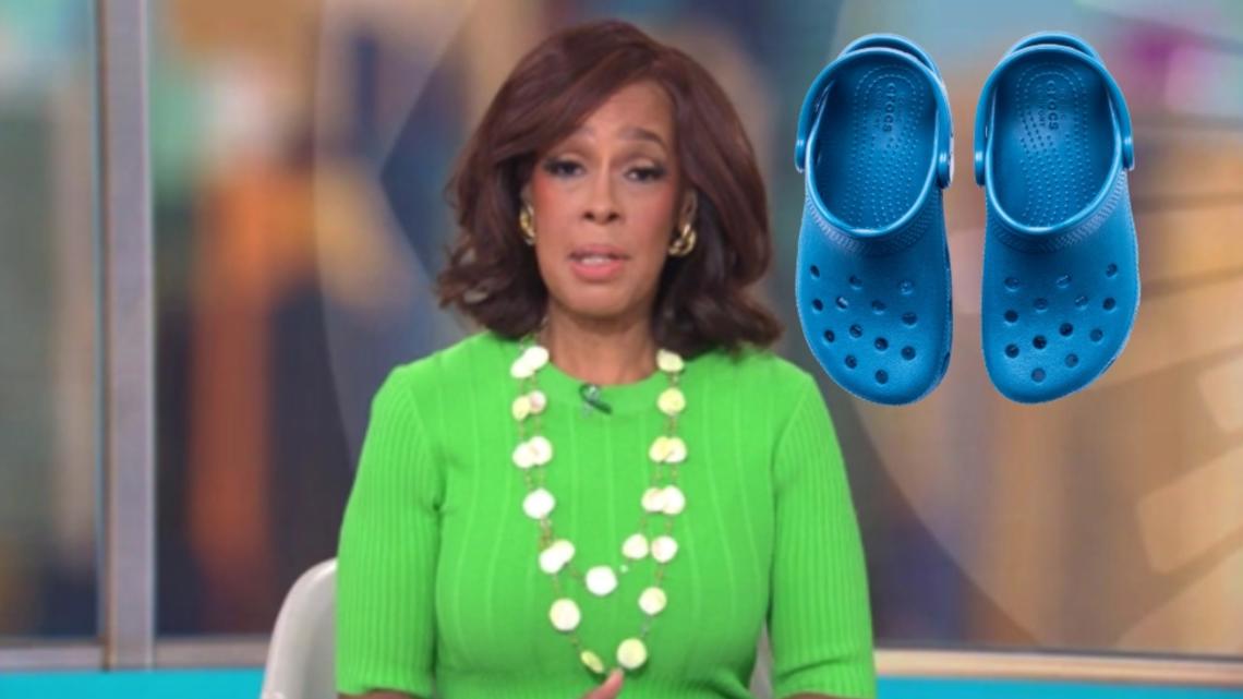 Crocs on the carpet: Gayle King makes a statement against heel pain ...