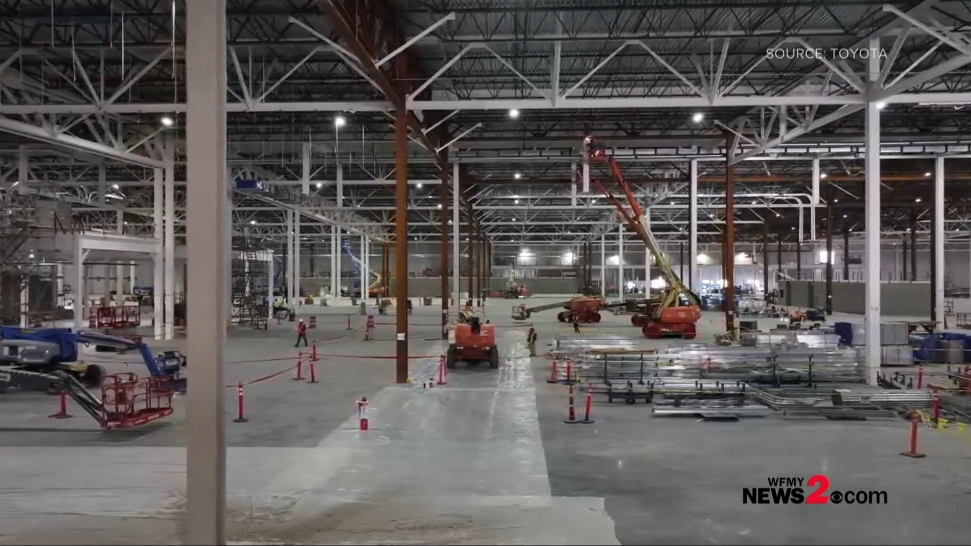 Crews making more progress at Toyota Battery Manufacturing facility ...