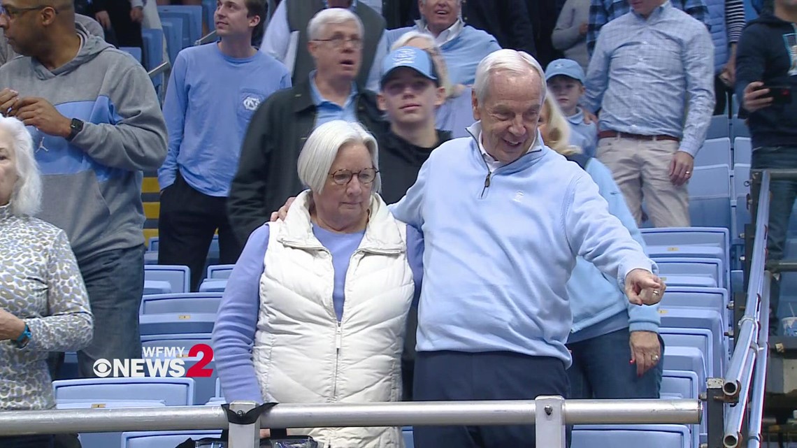 Roy Williams and wife Wanda swag surfin' | wfmynews2.com