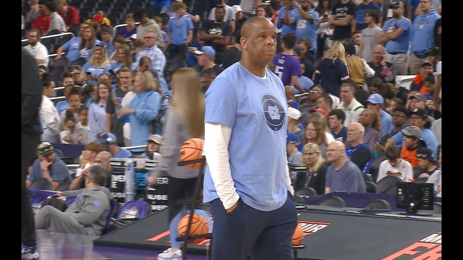 PHOTOS | UNC, Duke hit the court for practice ahead of Final Four ...