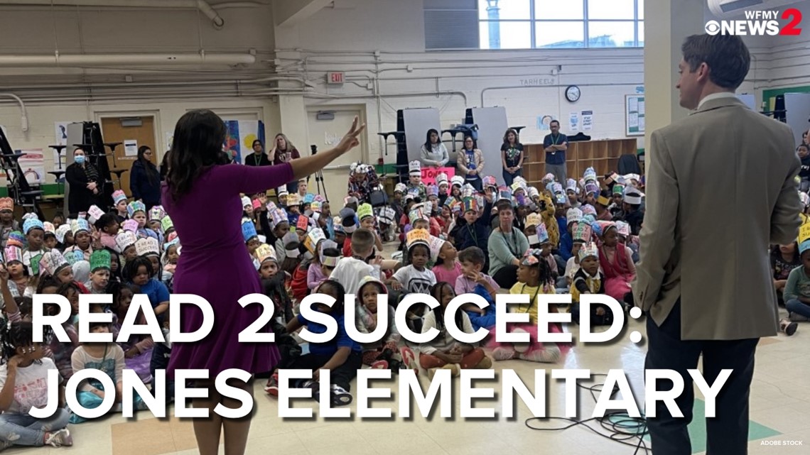 Read 2 Succeed visits Jones Elementary School in Greensboro | wfmynews2.com