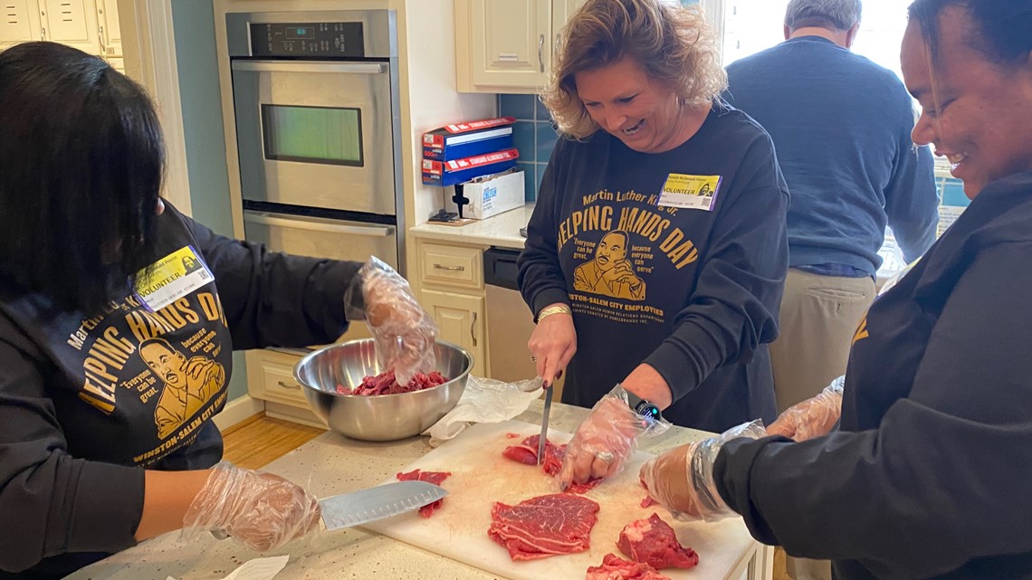 Winston-Salem employees volunteer to celebrate MLK Helping Hands Day ...
