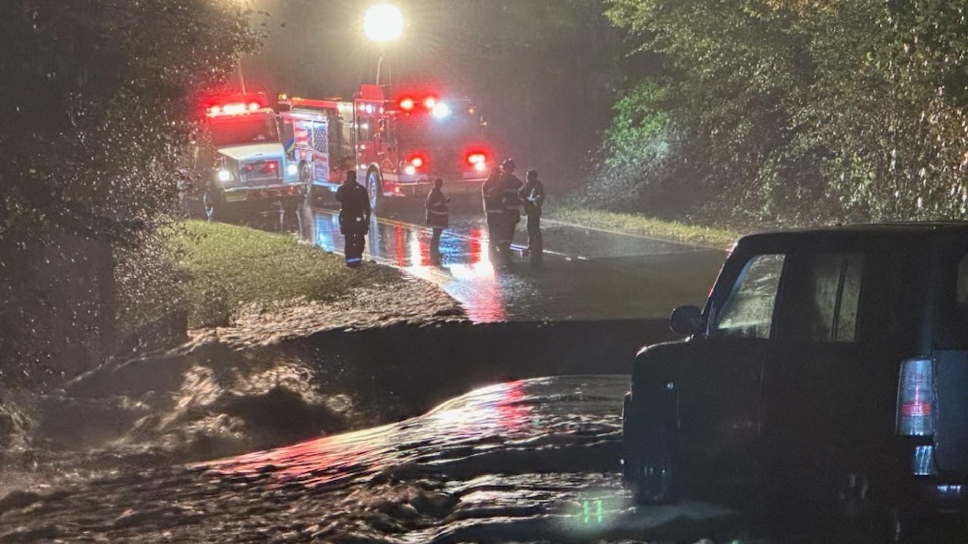 Stokes County Road severely damaged from flood waters | wfmynews2.com