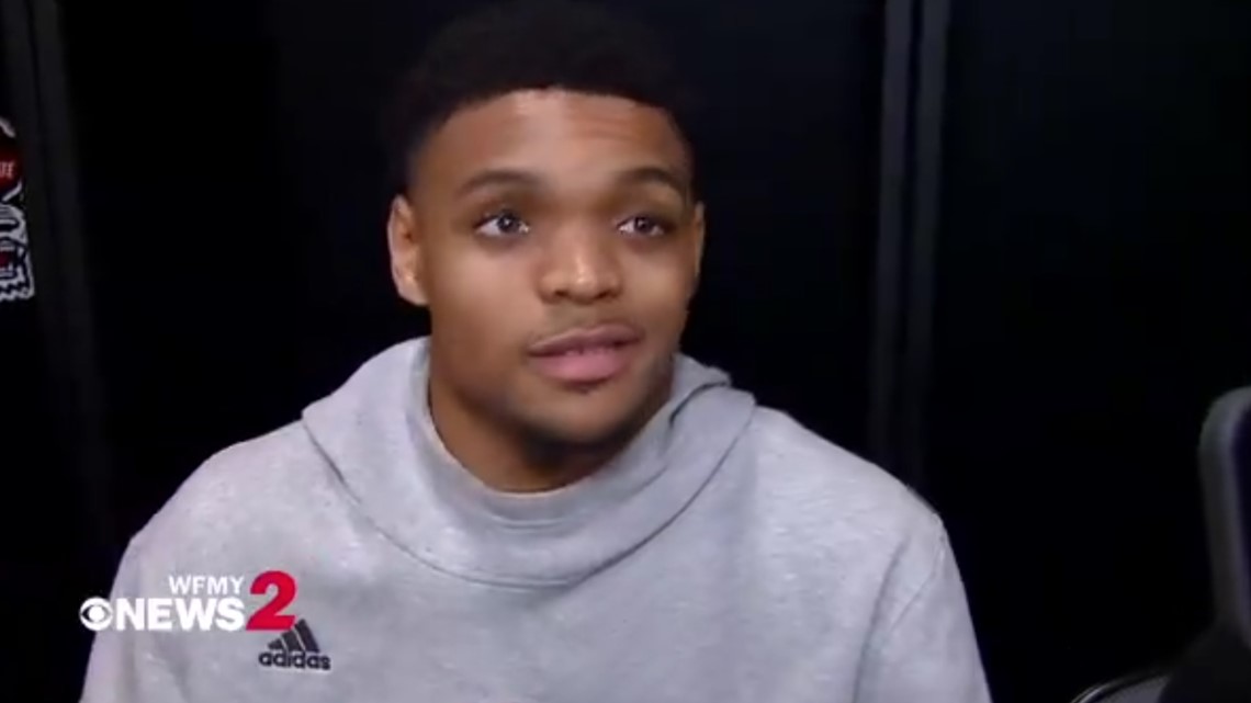 Postgame interview with NC State's Casey Morsell ahead of Elite 8 Duke ...