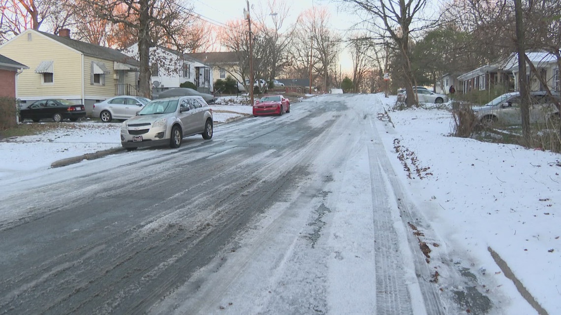 Greensboro roads stay icy after storm, Guilford County Schools go ...