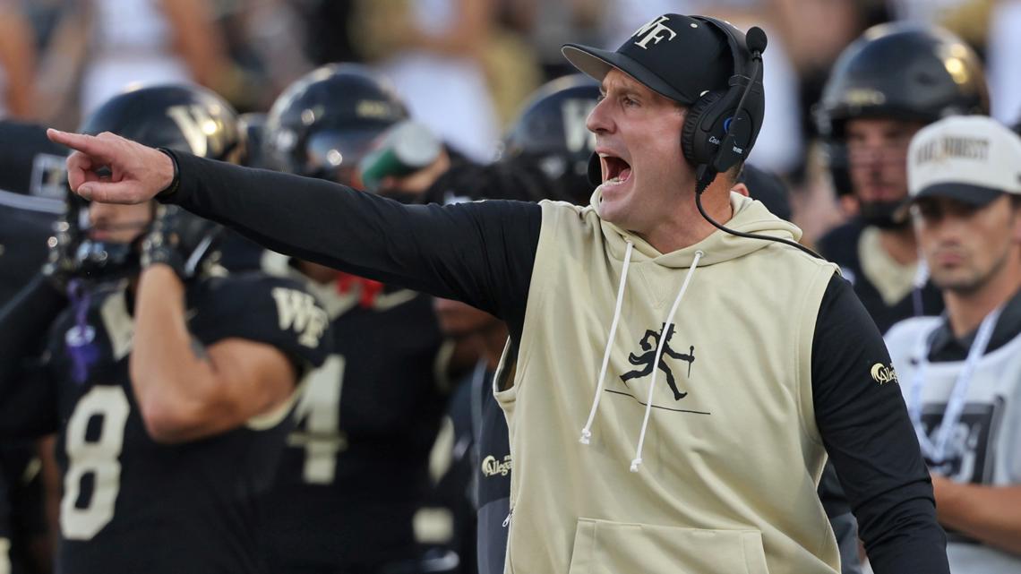 Jake Dickert wins Wake Forest debut despite Claiborne injury | wfmynews2.com