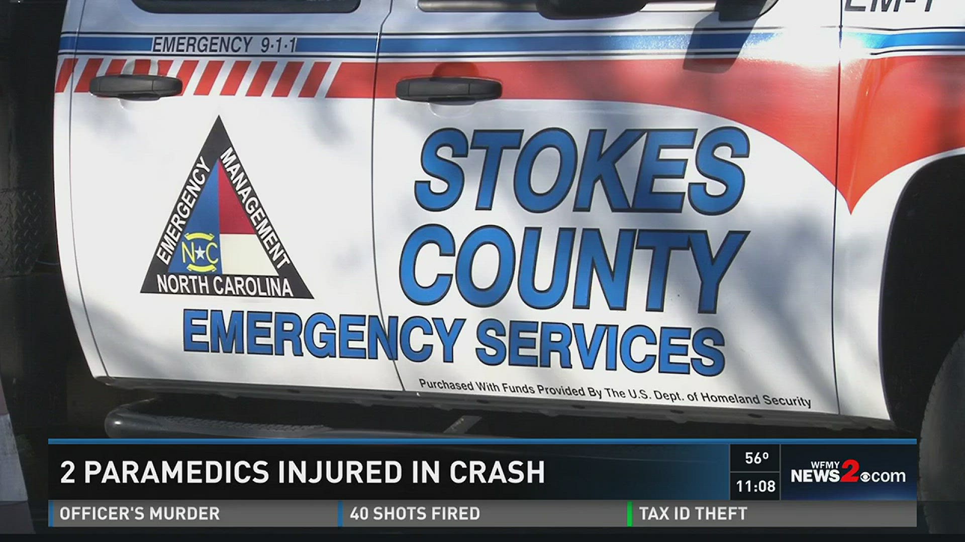 Stokes County Paramedics Injured in Ambulance Crash | wfmynews2.com