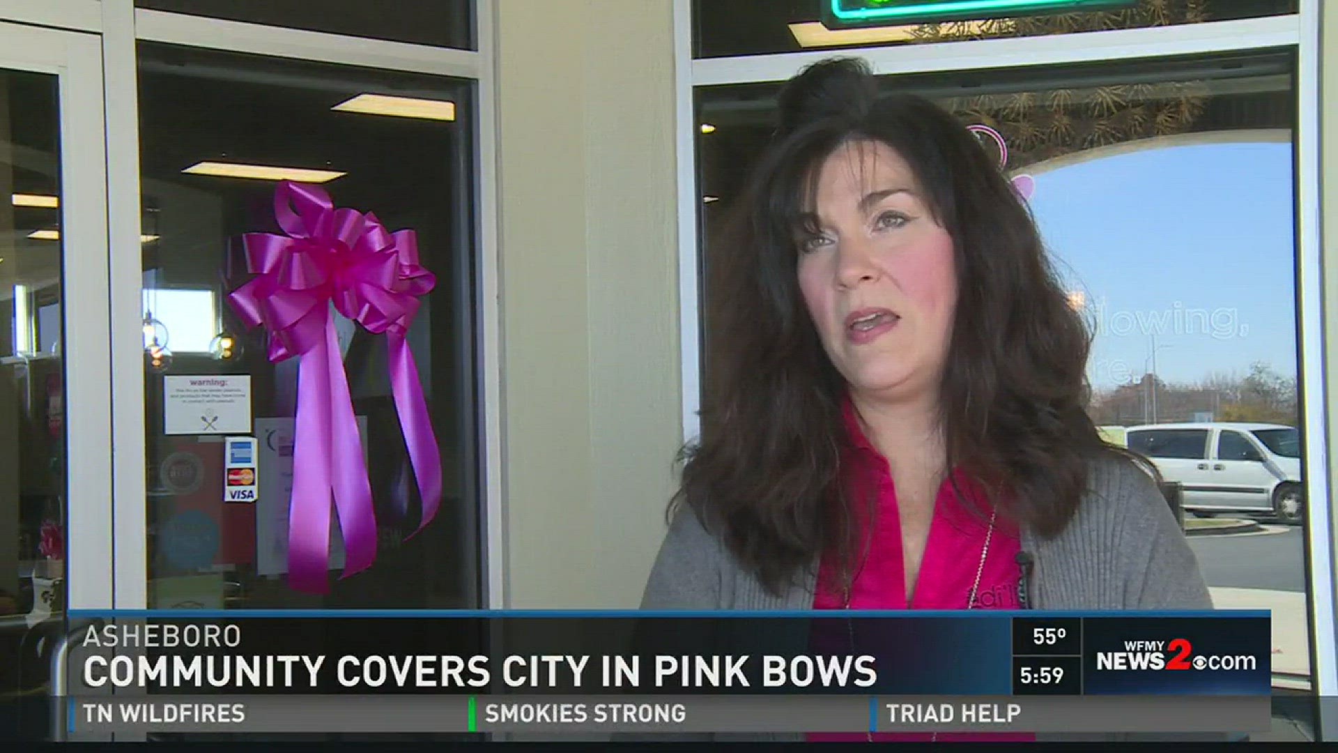 Pink Bows Cover Asheboro In Memory of Laura Lisk | wfmynews2.com
