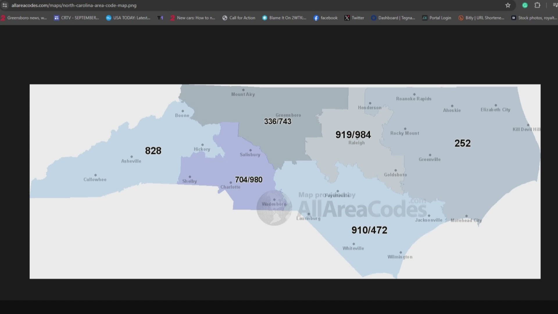 How did the area code start? | wfmynews2.com