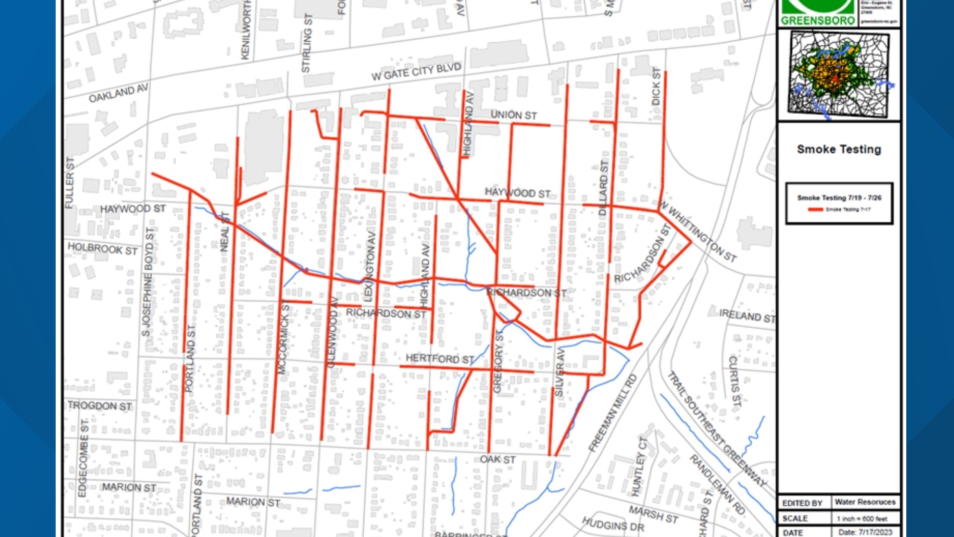 Sewer line smoke testing in Greensboro | wfmynews2.com