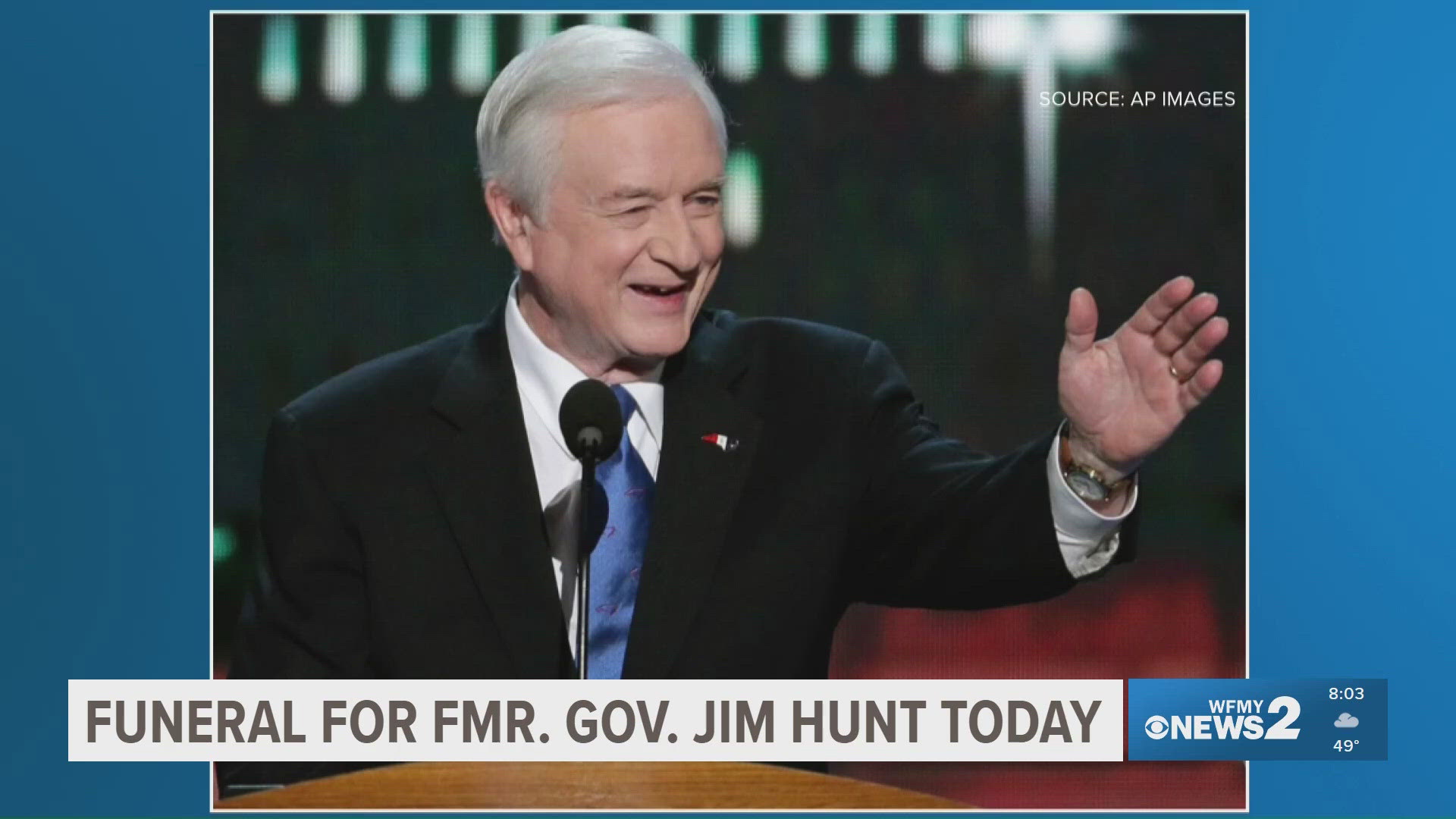 Funeral for former North Carolina Gov. Jim Hunt happening Friday ...