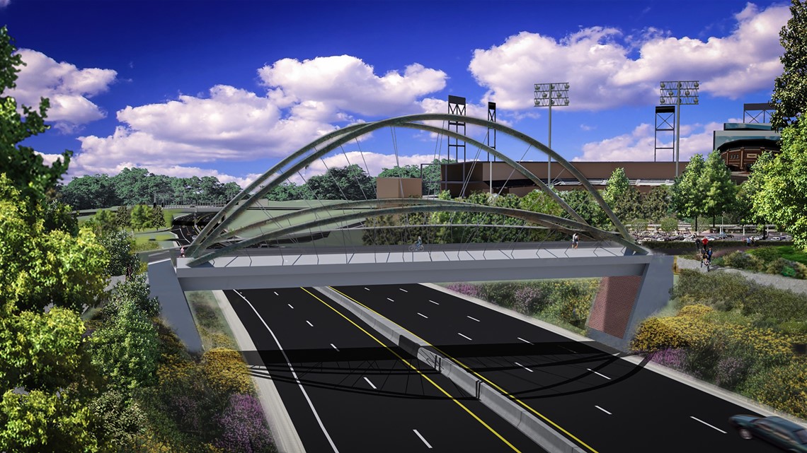 Arches going over Green Street bridge in Winston-Salem | wfmynews2.com