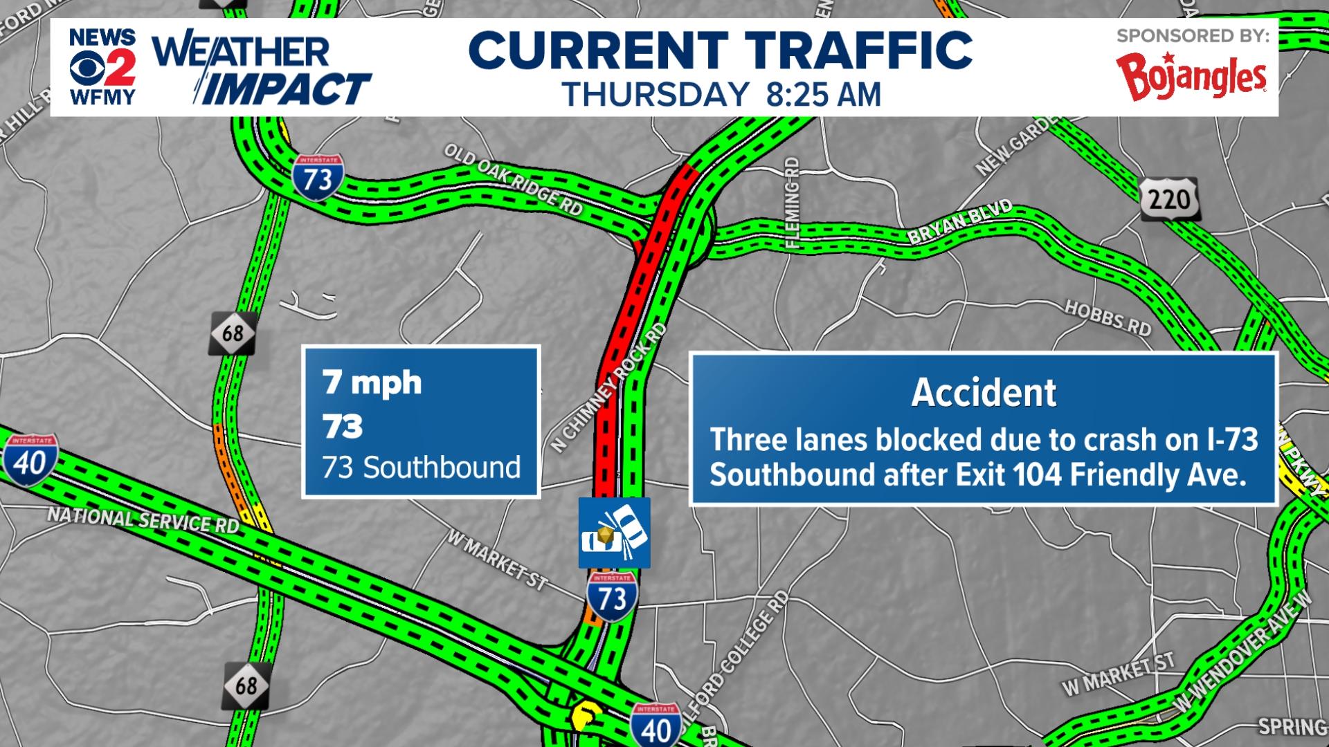 Three lanes on Urban Loop blocked due to crash with injuries, police ...