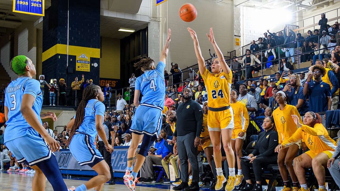WNIT: NC A&T's Maleia Bracone hits game-winning shot against ODU ...