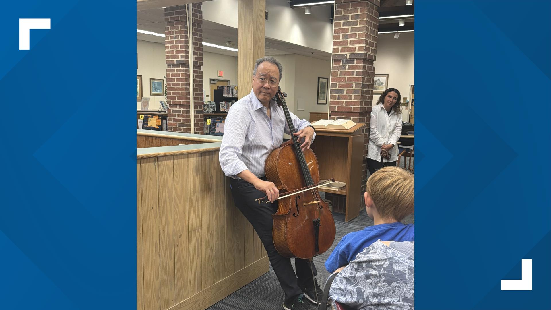 Renowned cellist Yo-Yo Ma visits Davidson County library ahead of ...