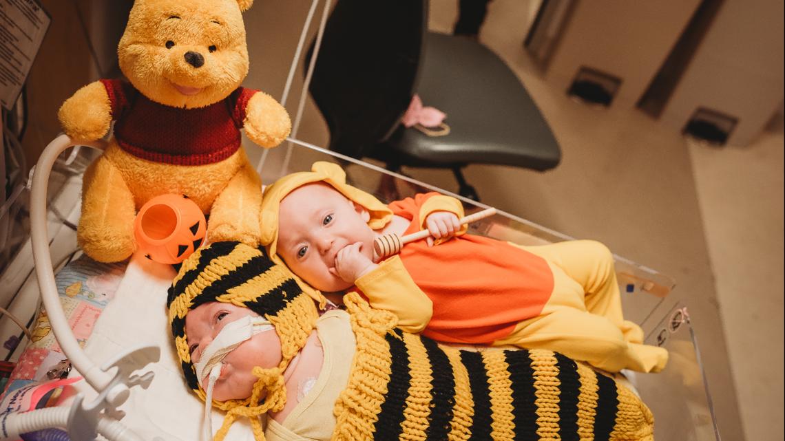 Atrium Health NICU babies dressed up for first Halloween | wfmynews2.com