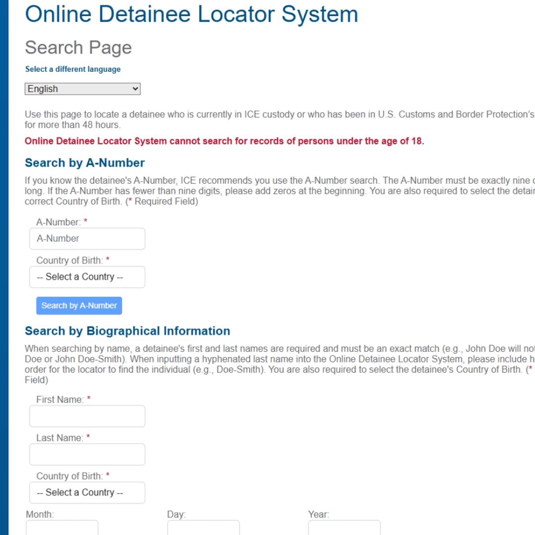 ICE has online tool to find detainees | wfmynews2.com