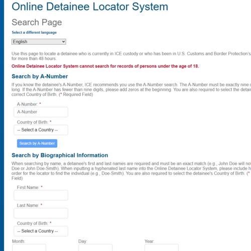 ICE has online tool to find detainees | wfmynews2.com