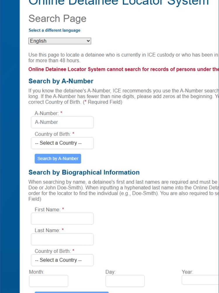 ICE has online tool to find detainees | wfmynews2.com