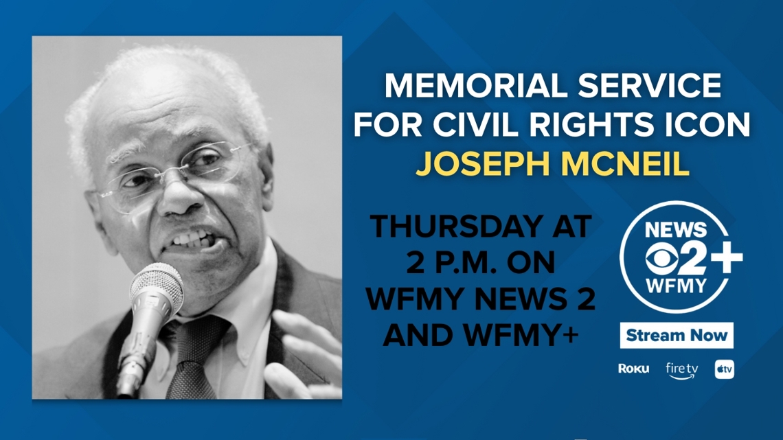 WFMY to air memorial service for 'Greensboro Four' member Joseph McNeil | wfmynews2.com
