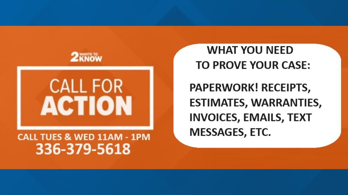 Consumer Issues? Our Call For Action team can help you | wfmynews2.com