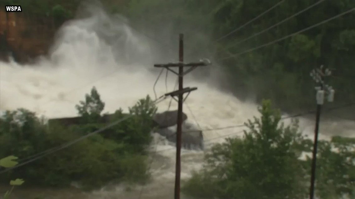 Crews Release Water At Lake Lure Dam | wfmynews2.com