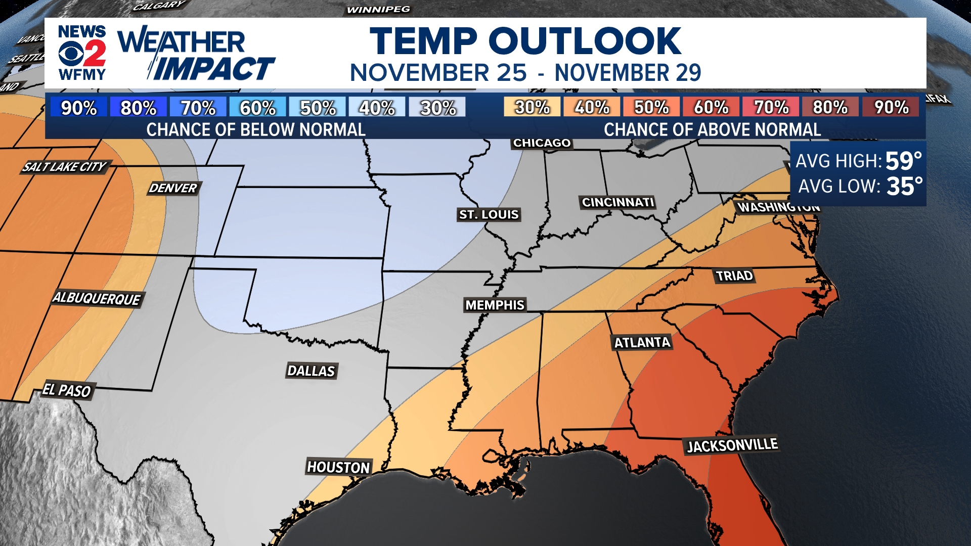Cool, warm, wet? All of the above? What's the weather for Thanksgiving ...