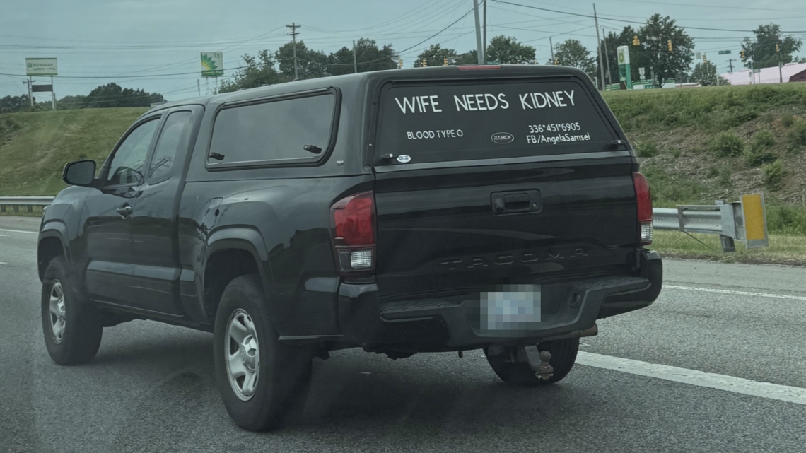 Message on Triad man’s truck carries a desperate plea: ‘Wife needs ...