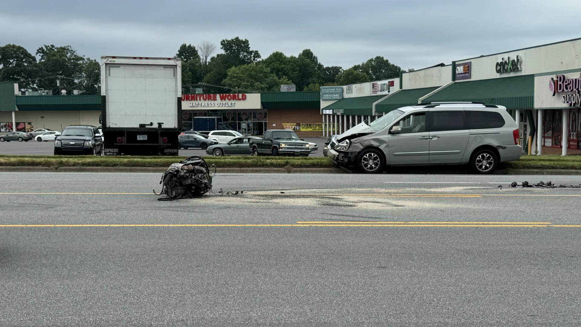 Crash shuts down part of West Gate City Blvd. in Greensboro | wfmynews2.com