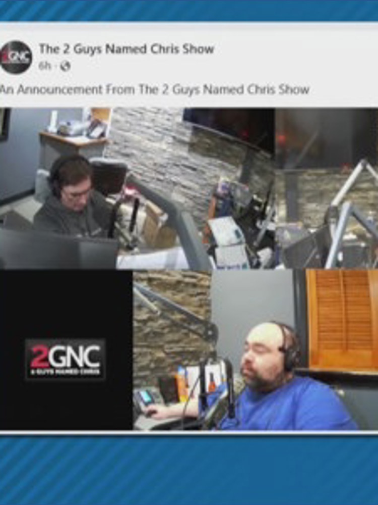 Radio host Chris Demm of Rock 92's Two Guys Named Chris Show announces ...
