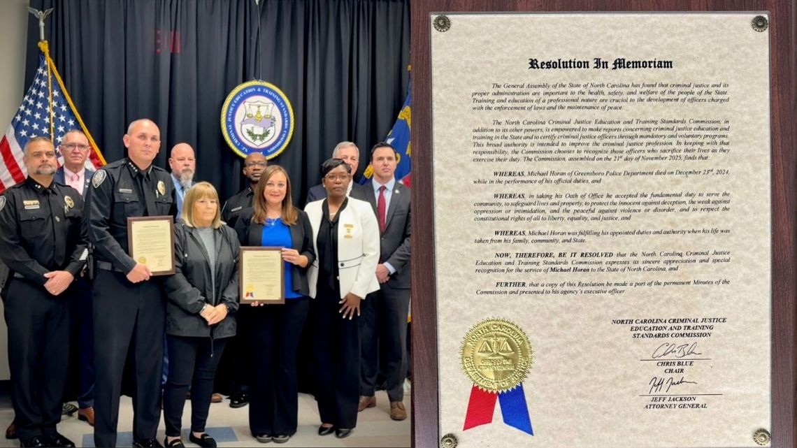 Greensboro police officer Michael Horan recognized posthumously for ...