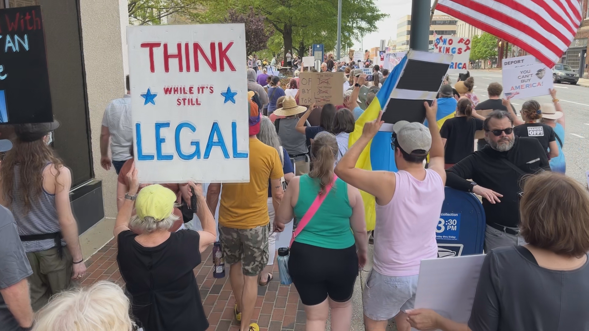 Thousands Protest Trump in Greensboro as Part of Nationwide “Hands Off ...