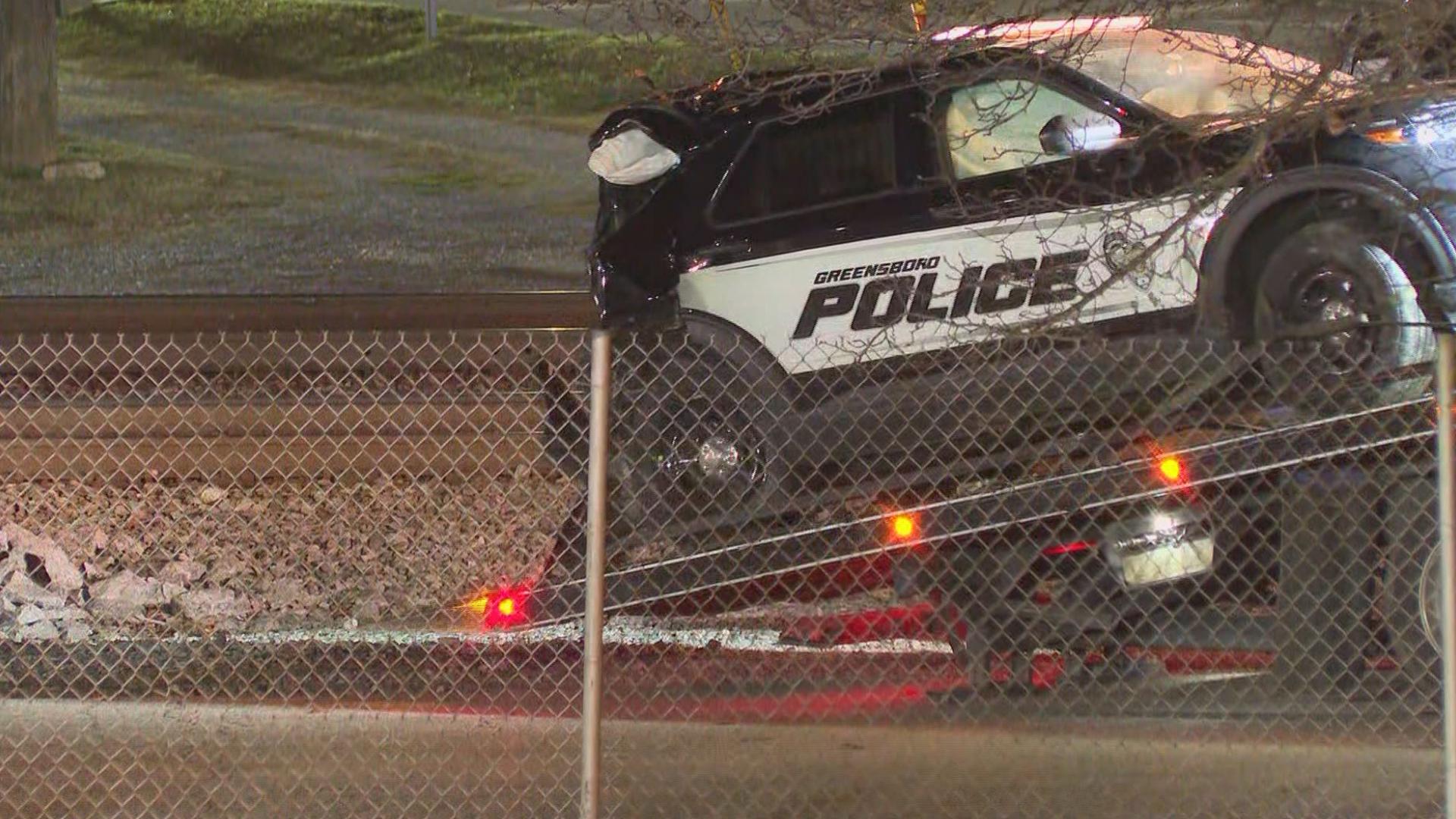 Witness watches as train hits police car on Hilltop Road | wfmynews2.com