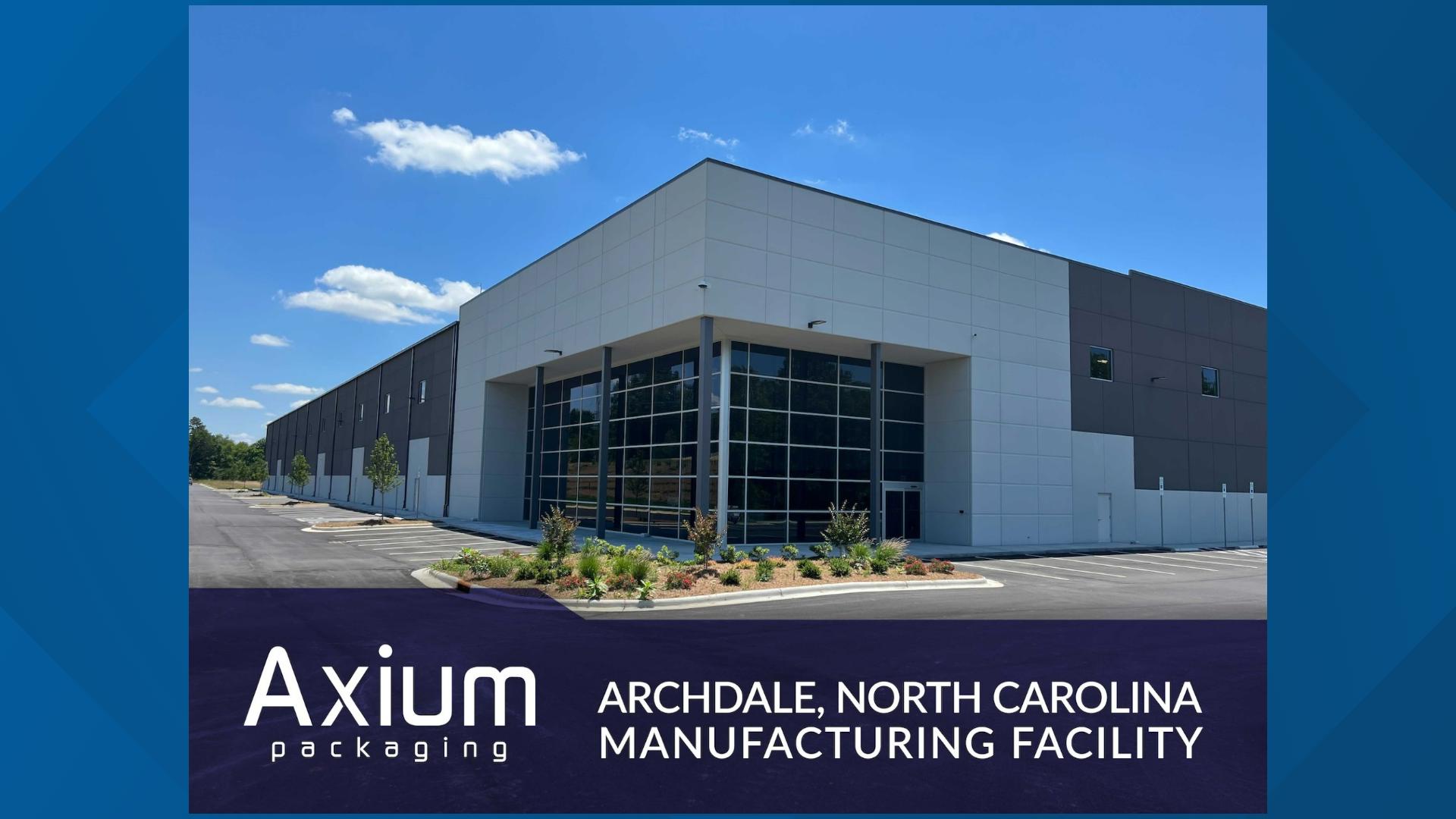 Axium Packaging coming to Archdale, NC | wfmynews2.com