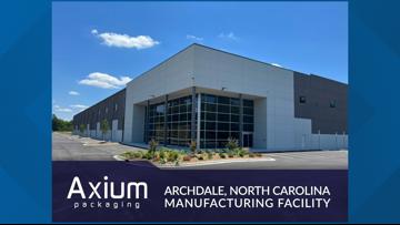 Axium Packaging coming to Archdale, NC | wfmynews2.com