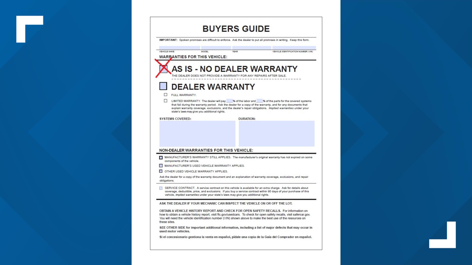 What happens when you buy a car As Is and it breaks down. Who is ...