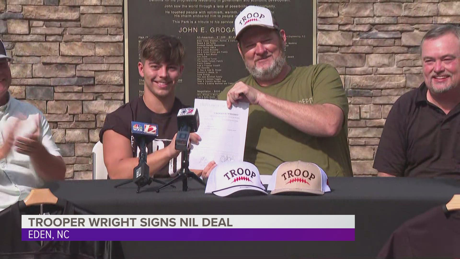 Trooper Wright makes history with post-recovery NIL deal | wfmynews2.com