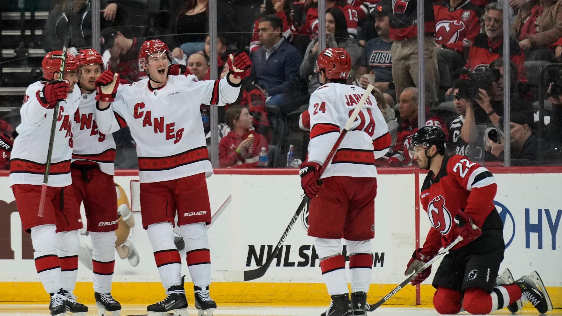 Svechnikov scores hat trick as Hurricanes beat Devils to take 3-1 ...