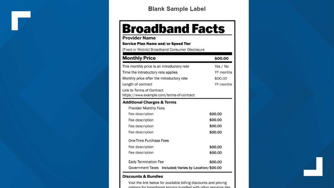 New requirements for internet bills: Breakdown of pricing labels ...