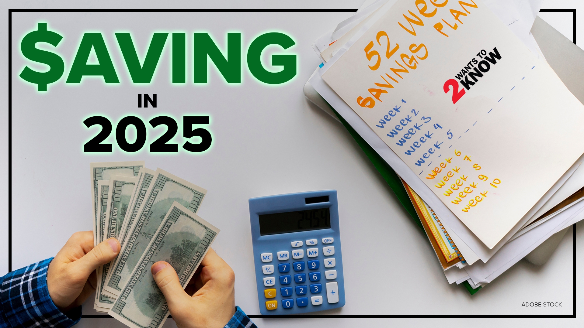 Save money in 2025 by trying a 52-week saving challenge | wfmynews2.com