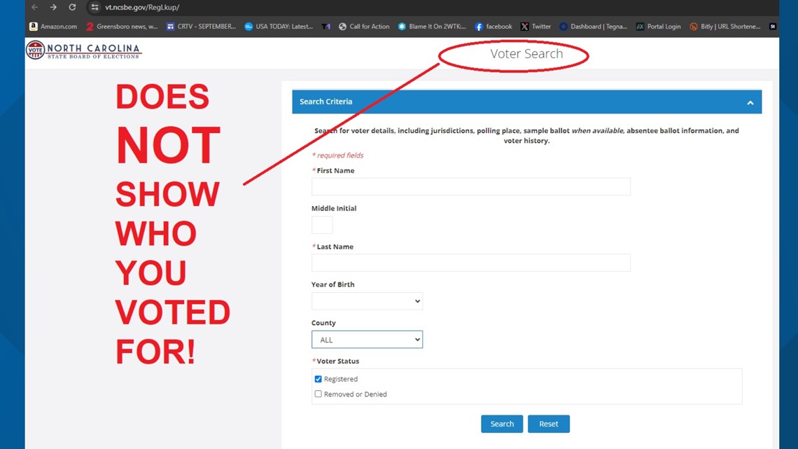 Primary Elections: Can a voter search show who I voted for? | wfmynews2.com