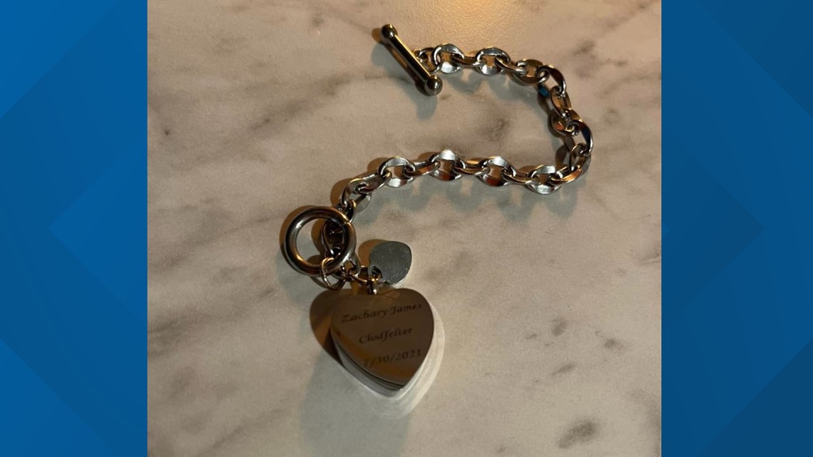 Bracelet with baby's ashes lost in Winston-Salem | wfmynews2.com