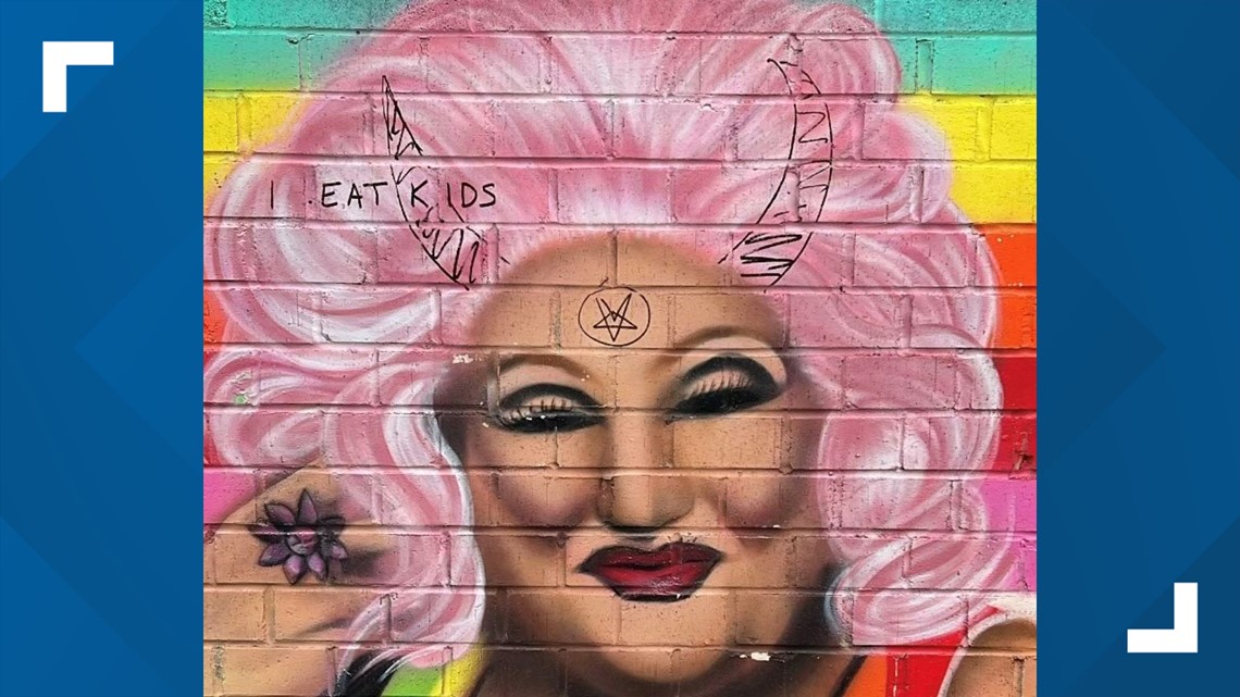 Man charged with vandalizing Greensboro drag queen mural | wfmynews2.com