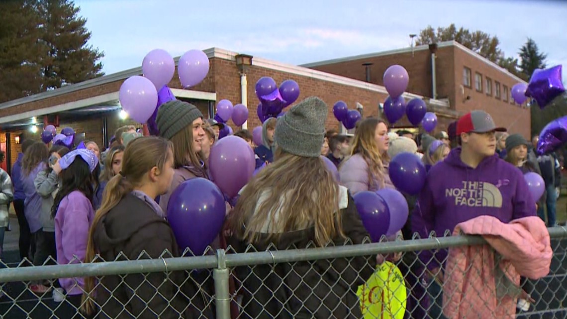 Forbush High commemorates student who died with balloon release ...