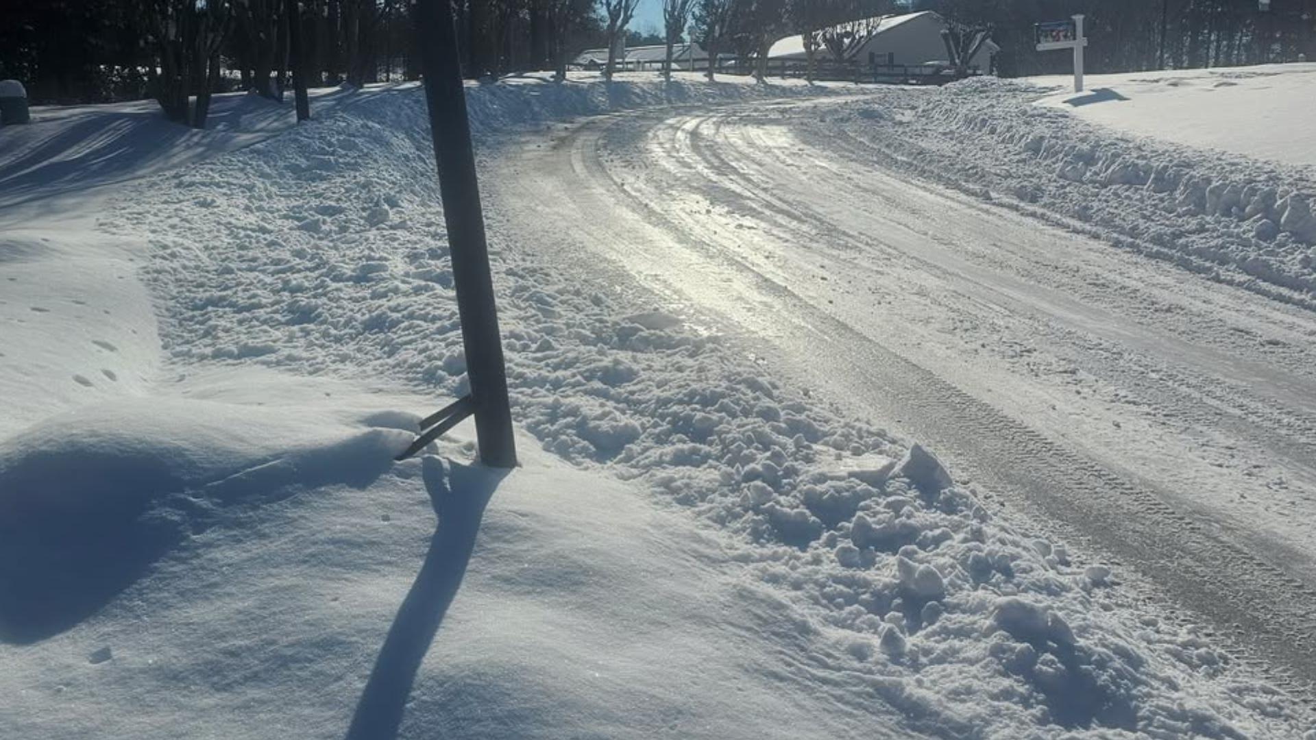 Roads still covered in snow and black ice | Triad Road Conditions ...